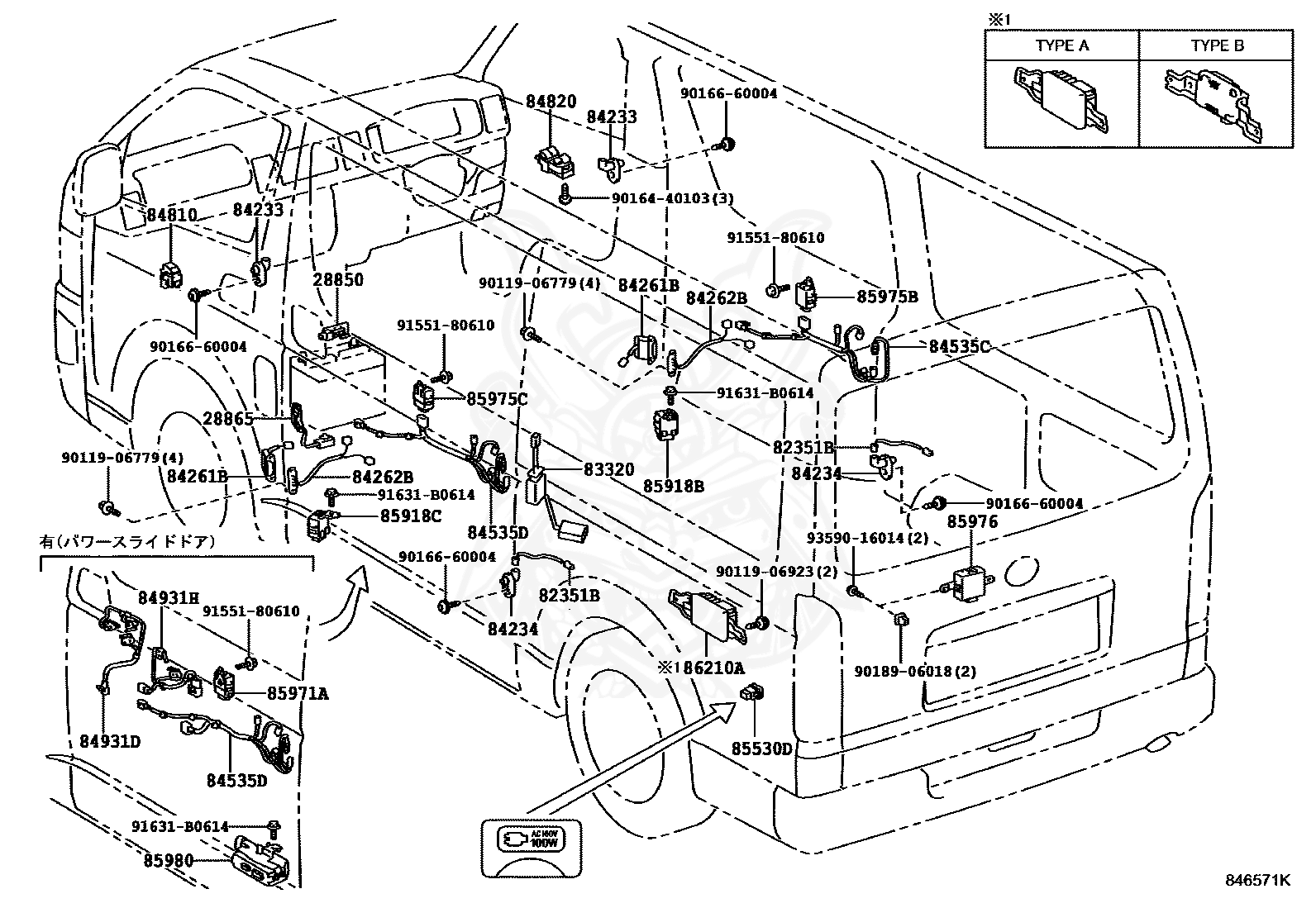 84810-12080 - Toyota - Switch Assy, Power Window Regulator - Nengun ...