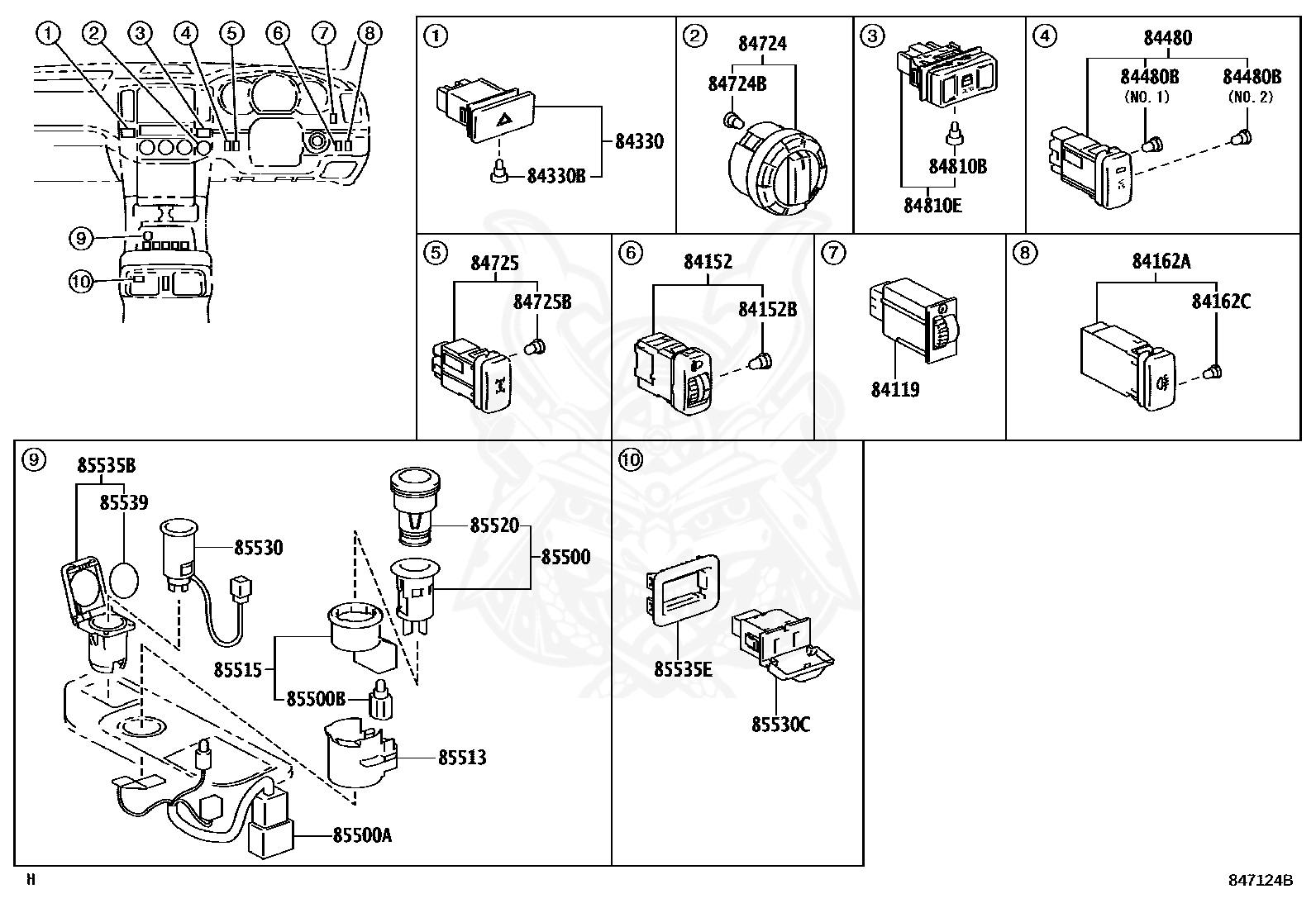 84999-10310 - Toyota - Bulb, Air Conditioner Control - Nengun Performance