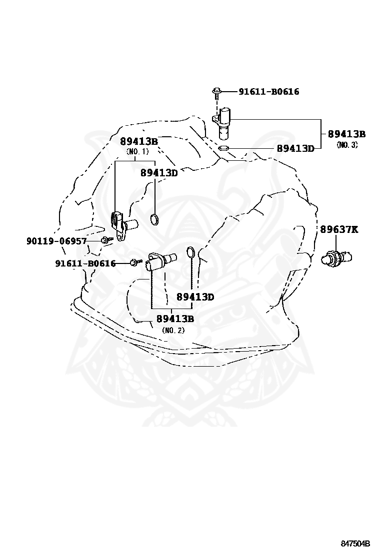 89413-12020 - Toyota - Sensor, Transmission Revolution - Nengun Performance