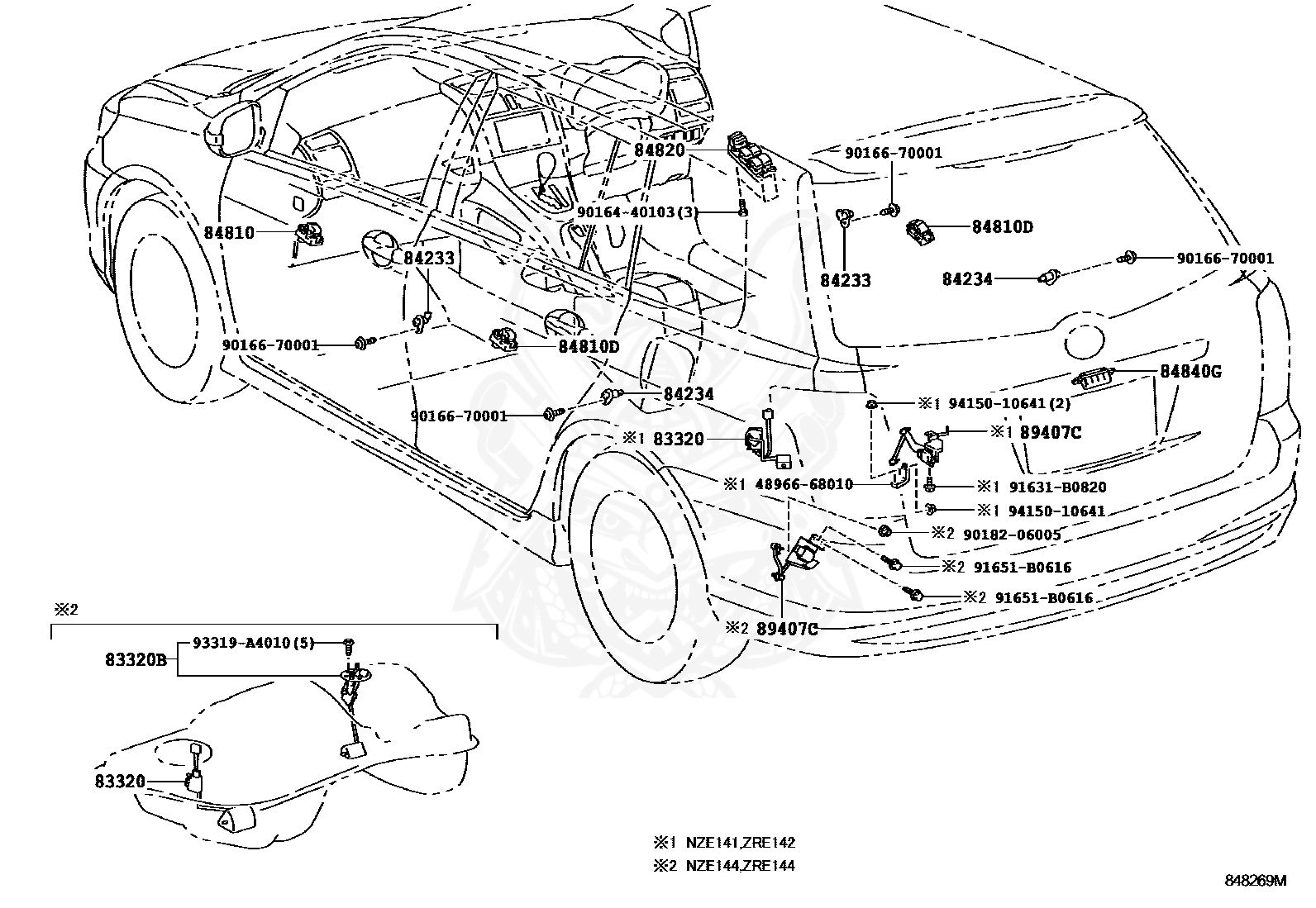 84840-28040 - Toyota - Switch Assy, Back Door Opener - Nengun Performance