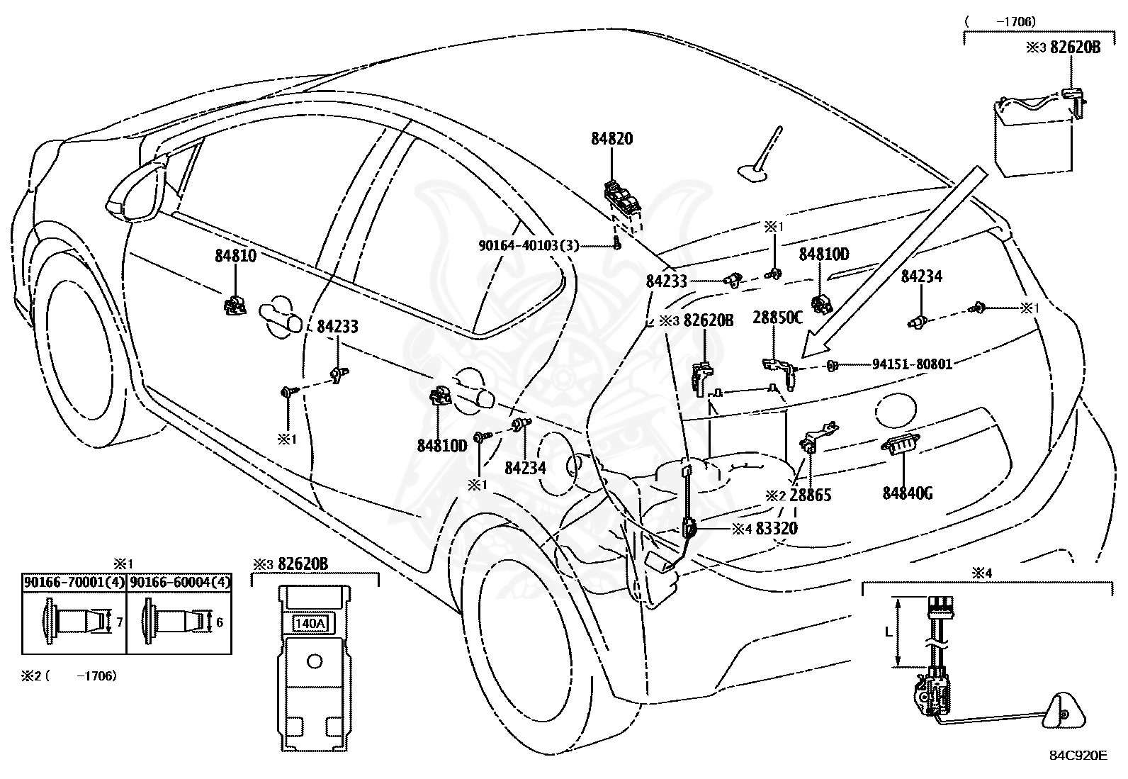 84840-28040 - Toyota - Switch Assy, Back Door Opener - Nengun Performance