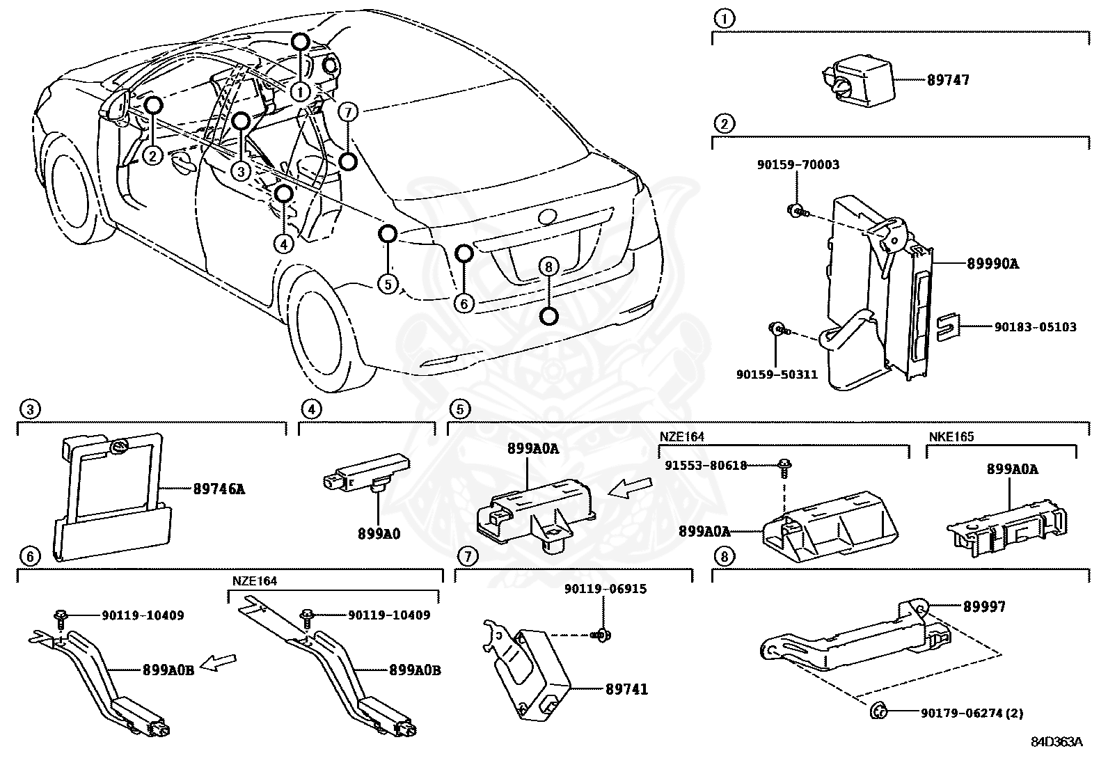 89997-30070 - Toyota - Antenna, Electrical Key - Nengun Performance