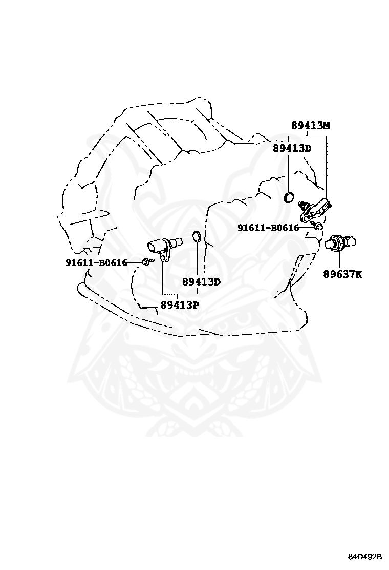 89413-12020 - Toyota - Sensor, Transmission Revolution - Nengun Performance
