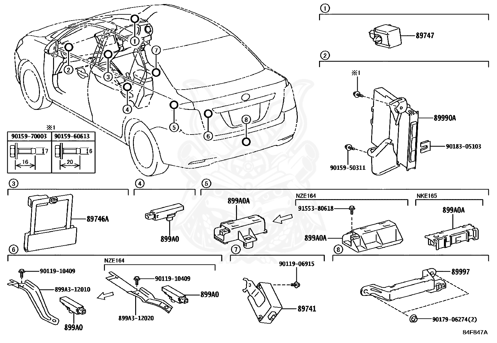 89997-30070 - Toyota - Antenna, Electrical Key - Nengun Performance