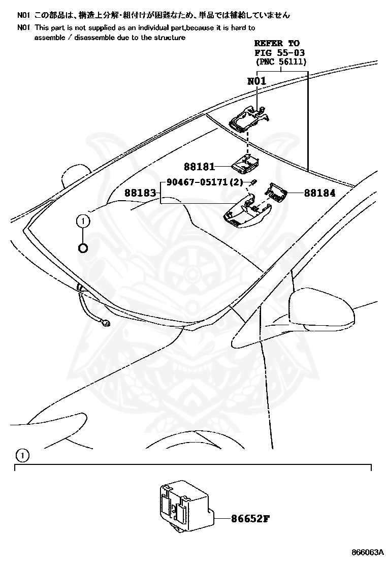 86652-50010 - Toyota - Buzzer, Skid Control - Nengun Performance