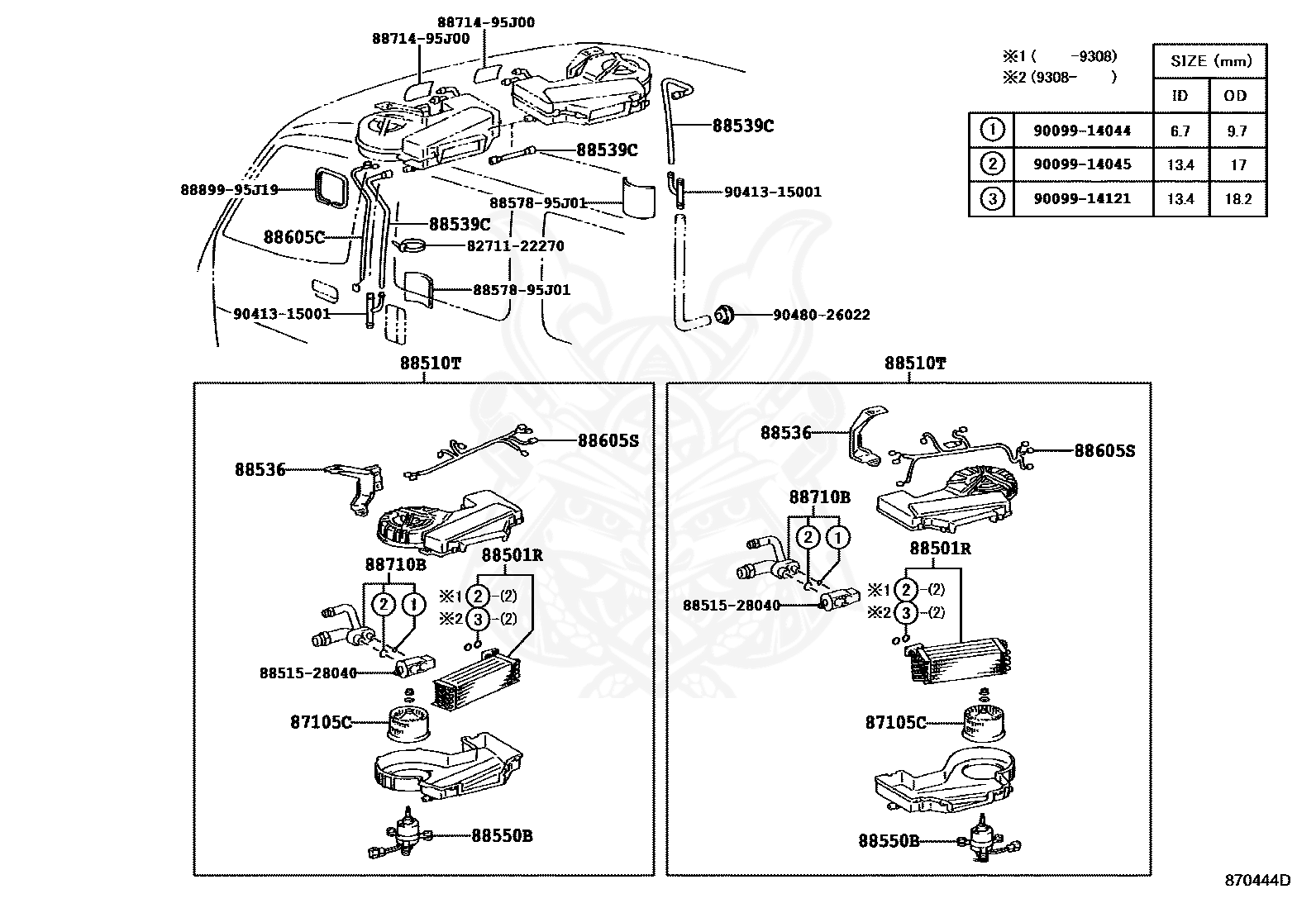 90099-14121 - Toyota - O-ring, Cooler Evaporator No.1(suction) - Nengun ...