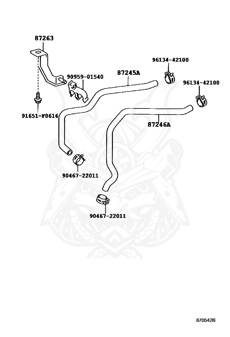 90467-22011 - Toyota - Clamp - Nengun Performance