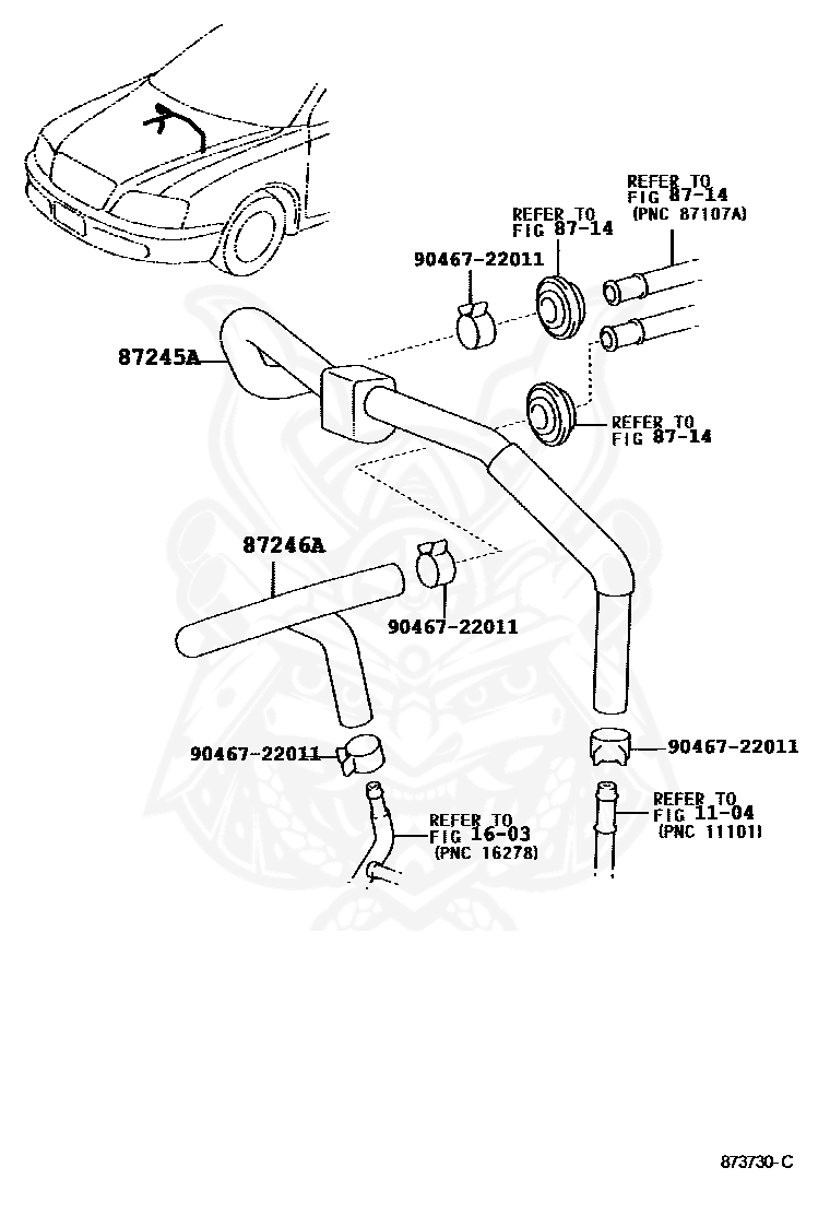 90467-22011 - Toyota - Clamp - Nengun Performance