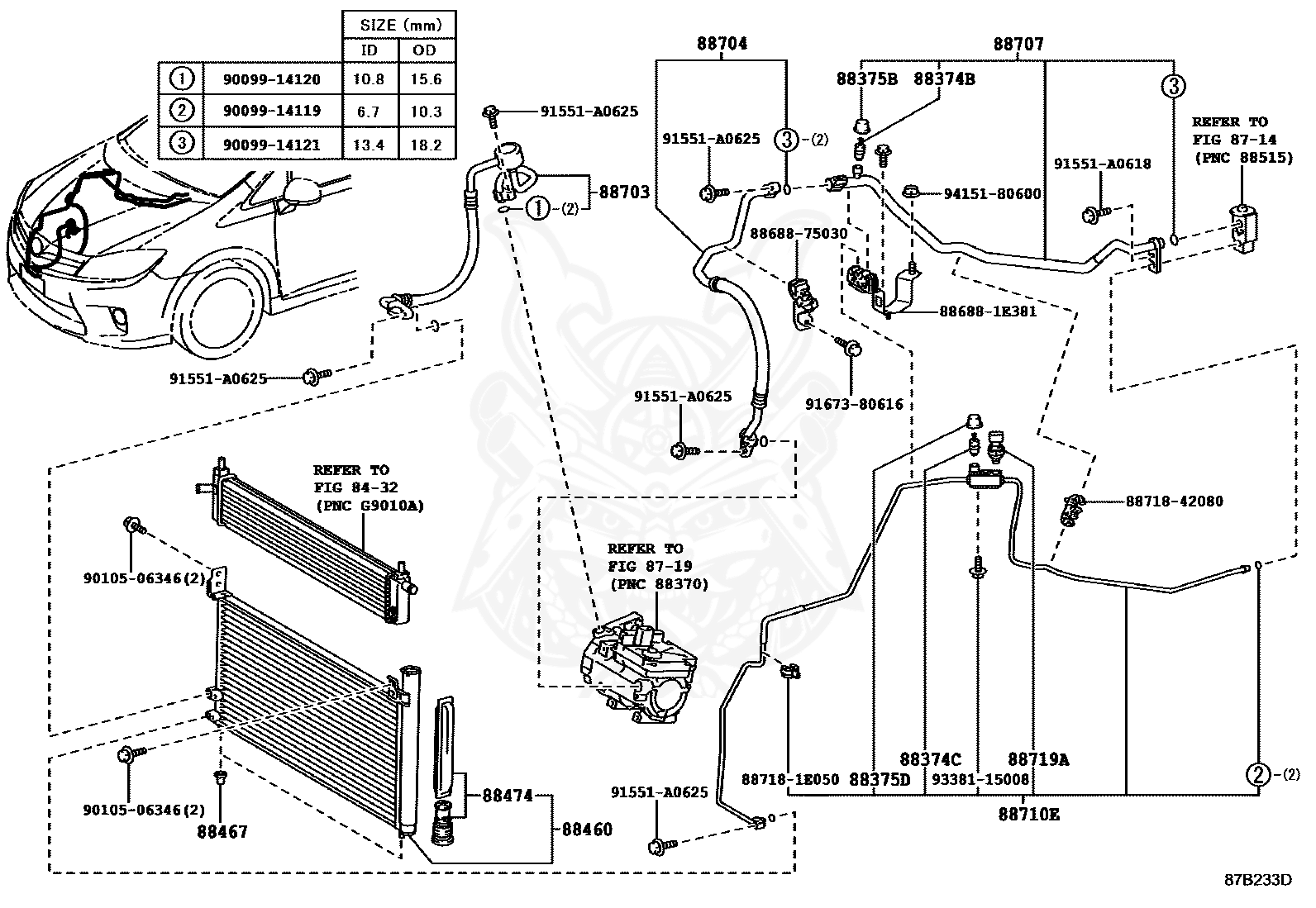 88375-30280 - Toyota - Cap, Service Valve (for Cooler Pipe) - Nengun ...