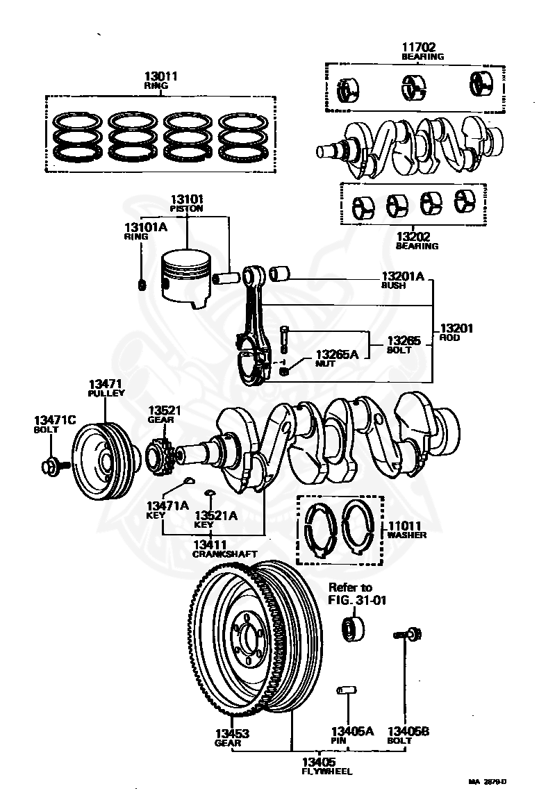 13521-33010 - Toyota - Gear Or Sprocket, Crankshaft Timing - Nengun ...