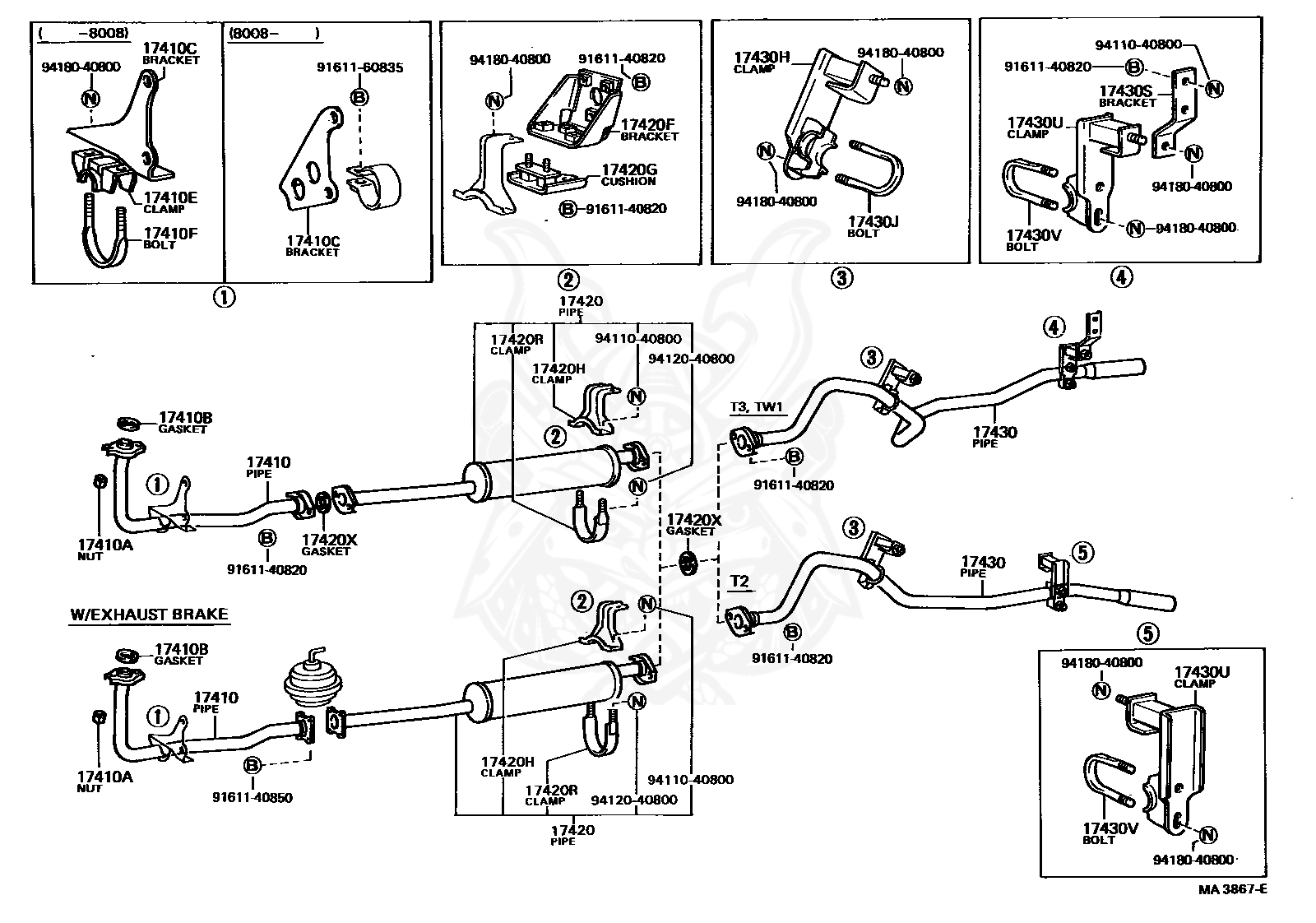 90917-06004 - Toyota - Gasket, Exhaust Pipe, Center - Nengun Performance