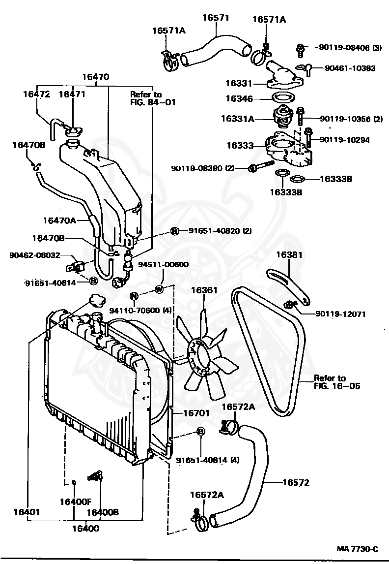 16401-71010 - Toyota - Cap Sub-assy, Radiator - Nengun Performance