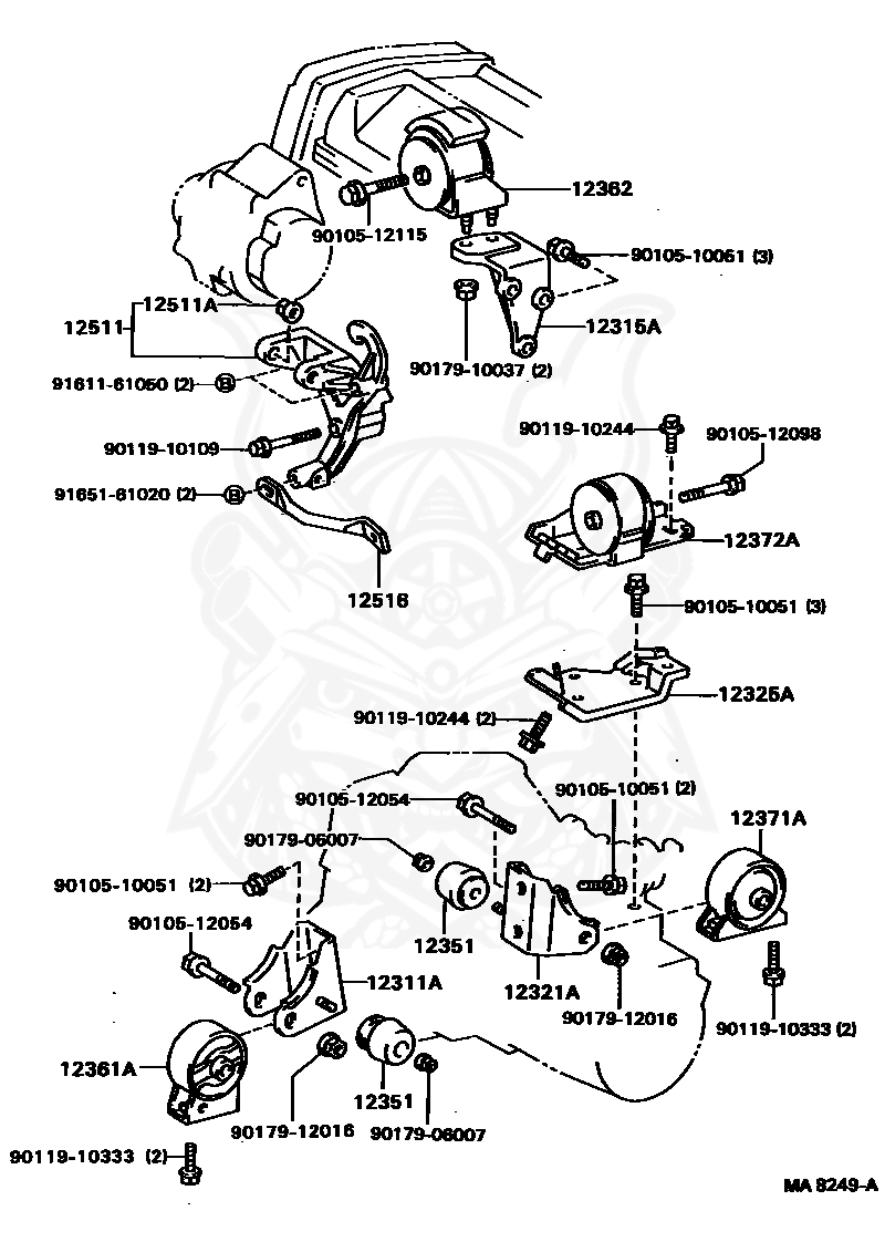 90179-12016 - Toyota - Nut - Nengun Performance