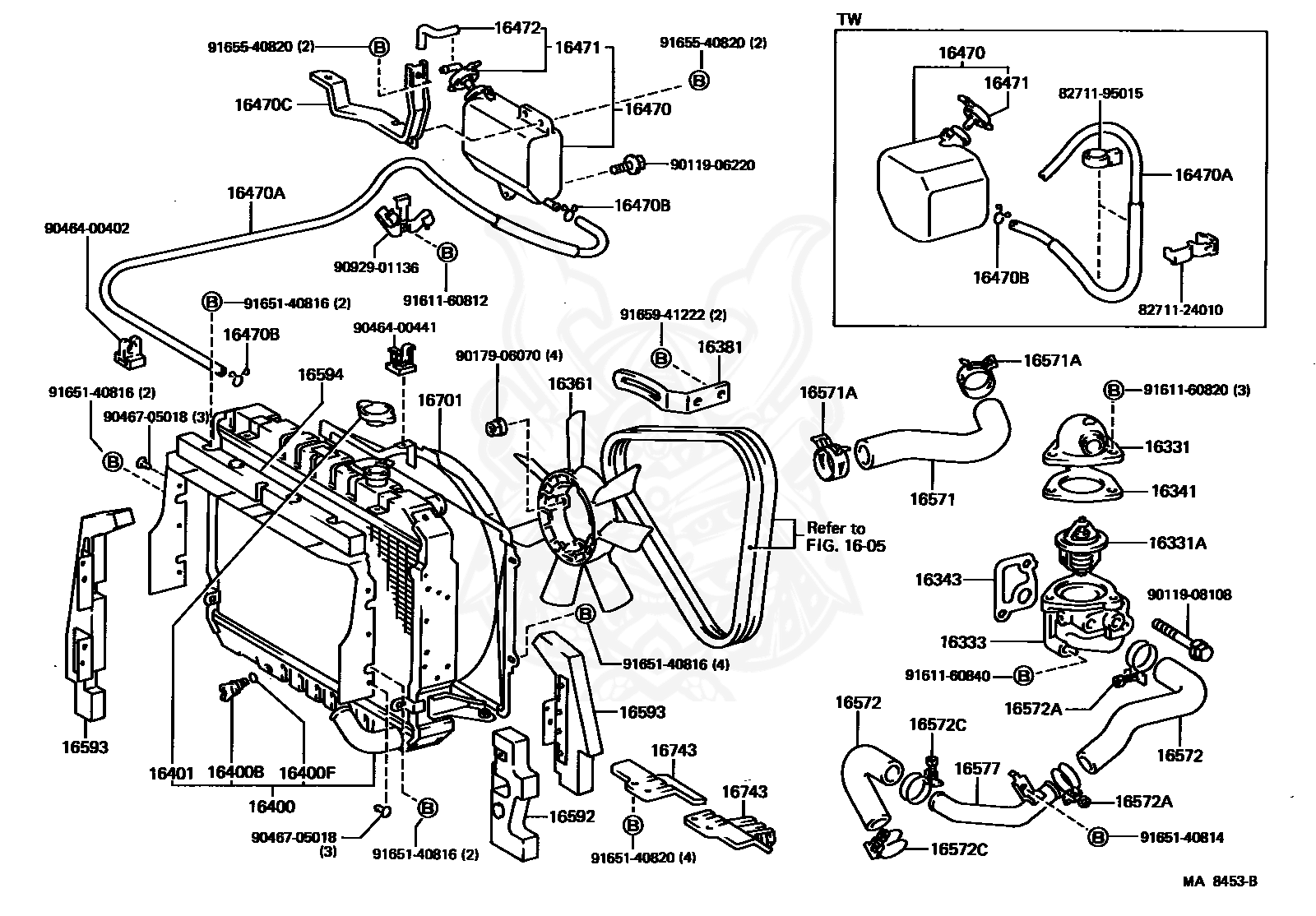 16401-71010 - Toyota - Cap Sub-assy, Radiator - Nengun Performance