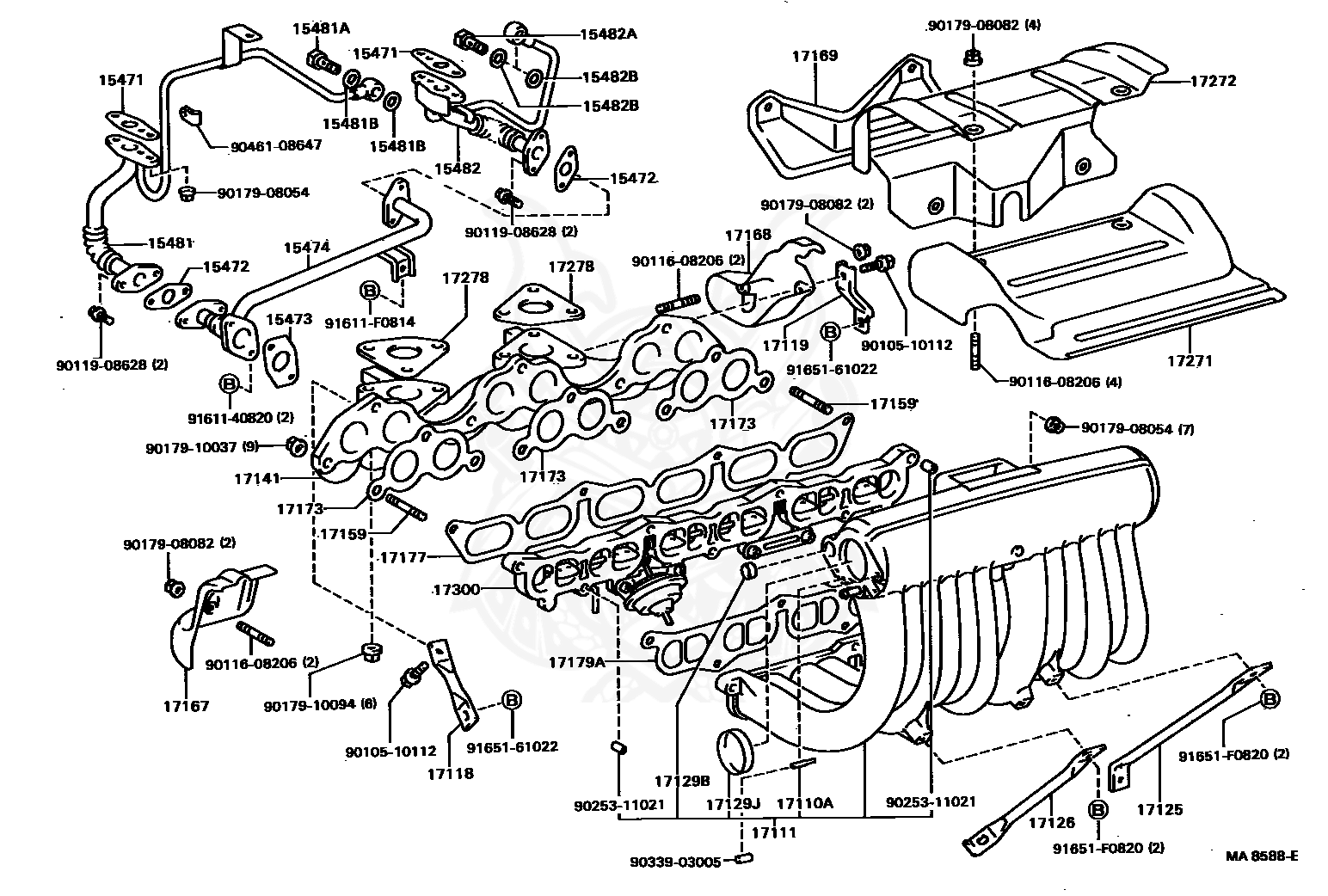 90401-12009 - Toyota - Bolt, Union, No.1 - Nengun Performance