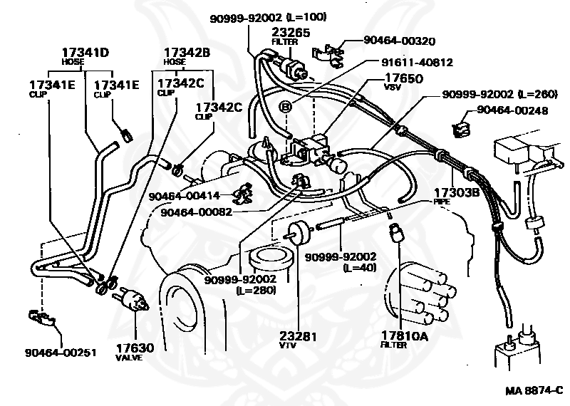 90999-92002 - Toyota - Hose - Nengun Performance