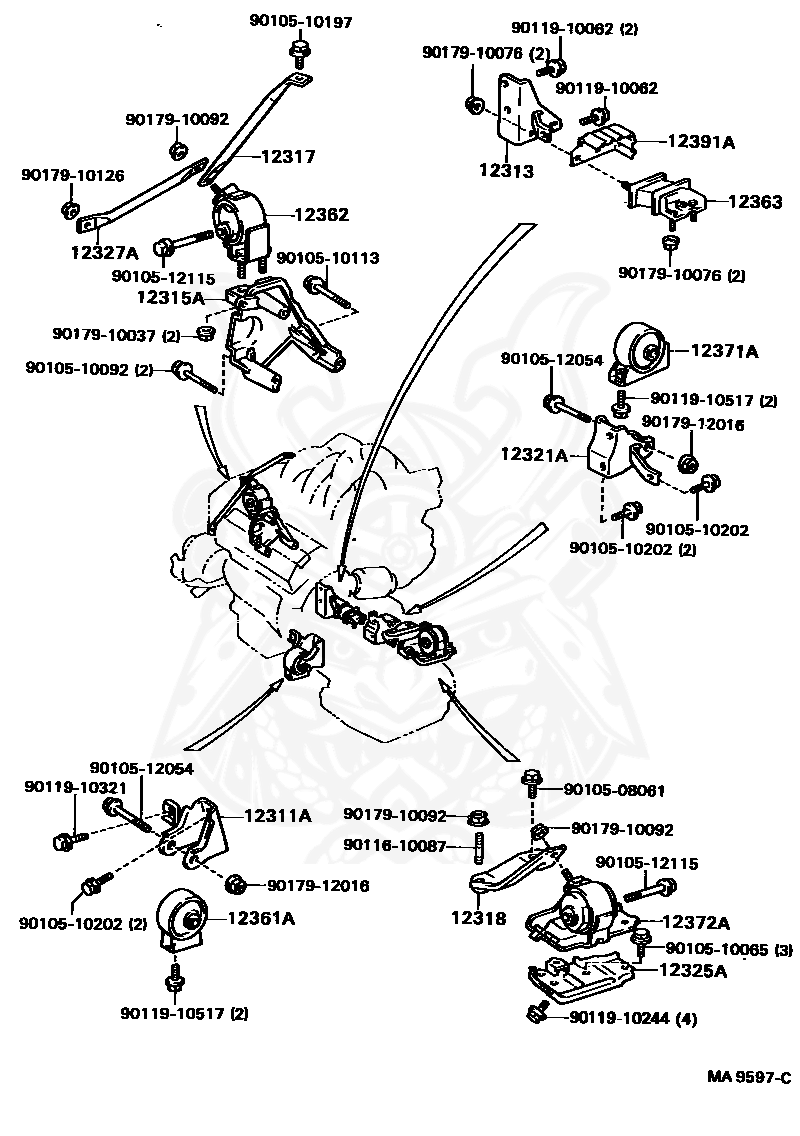 90179-12016 - Toyota - Nut - Nengun Performance