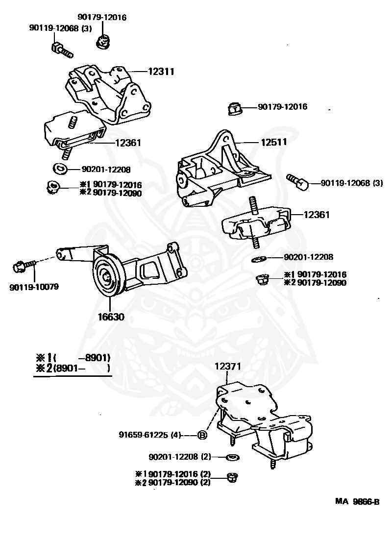 90179-12016 - Toyota - Nut - Nengun Performance