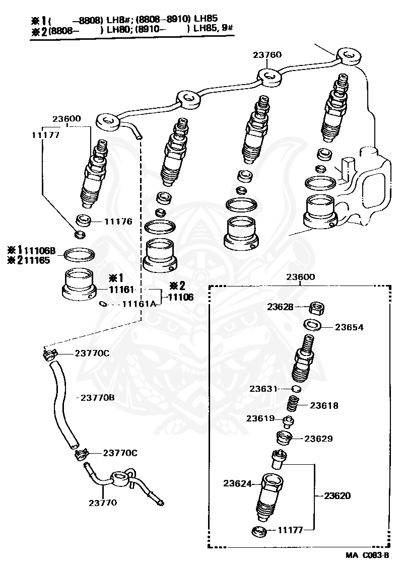11176-64010 - Toyota - Seat, Injection Nozzle - Nengun Performance