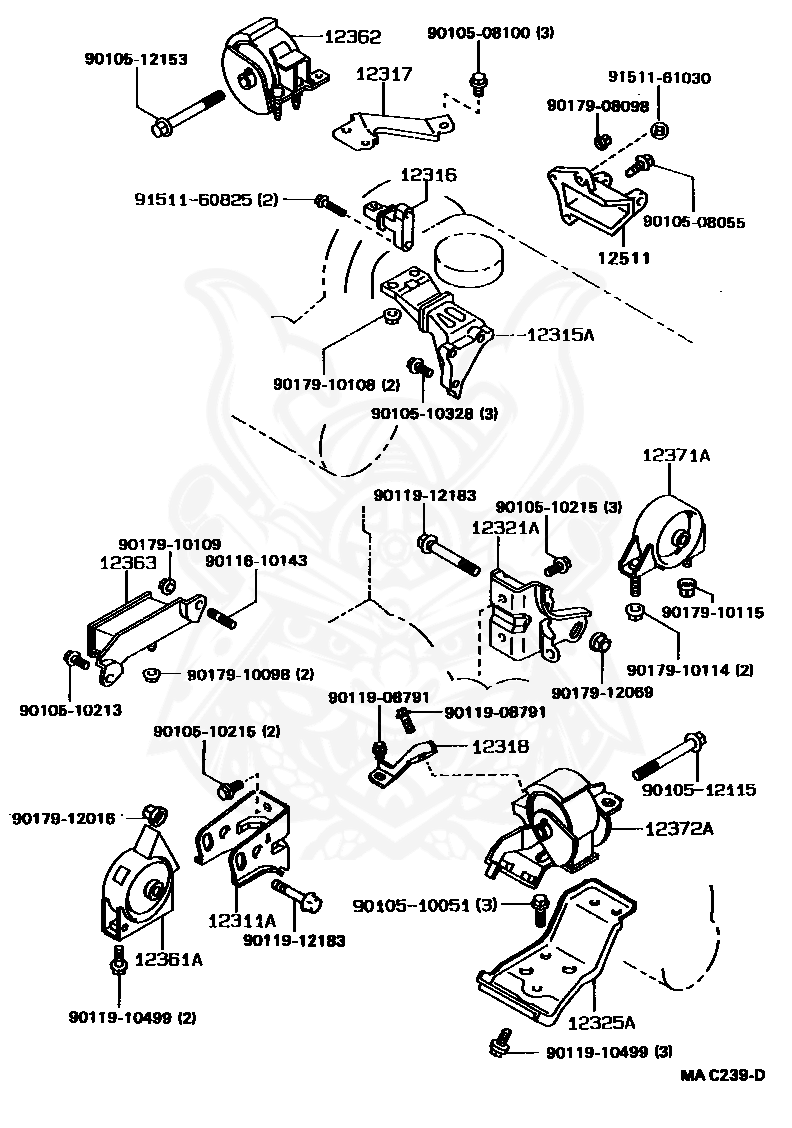 90179-12016 - Toyota - Nut - Nengun Performance