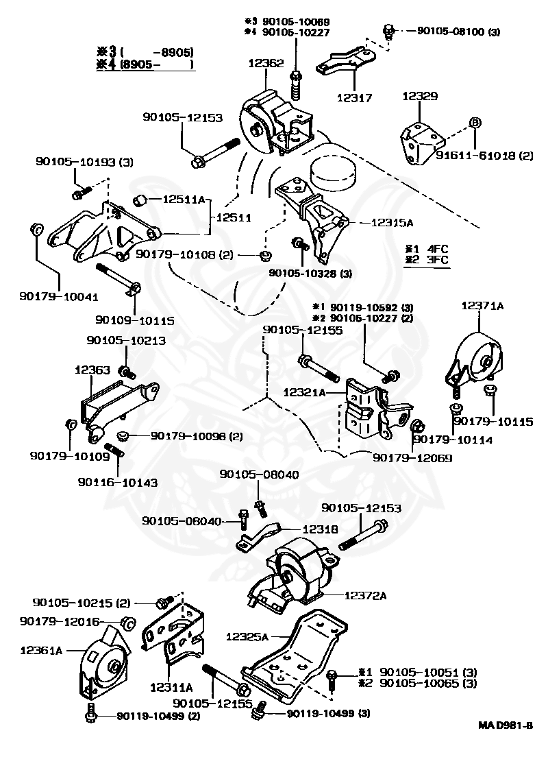 90179-12016 - Toyota - Nut - Nengun Performance