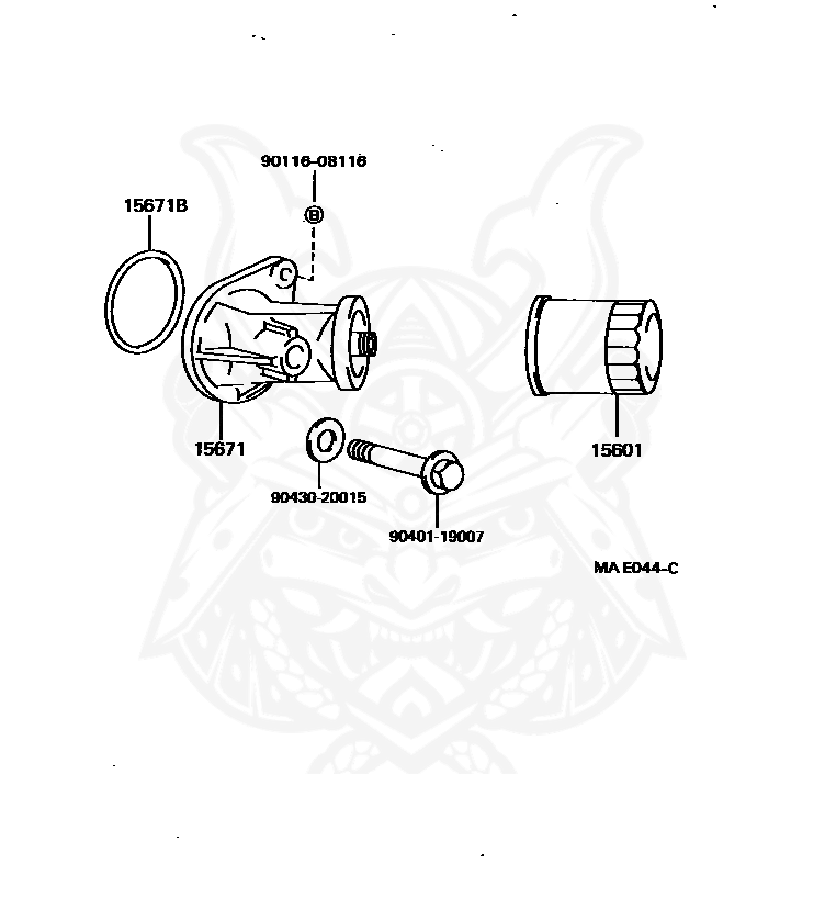 90915-03002 - Toyota - Filter Sub-assy, Oil - Nengun Performance