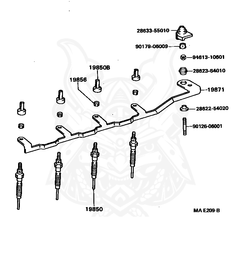 90189-04024 - Toyota - Grommet, Screw (for Glow Plug) - Nengun Performance