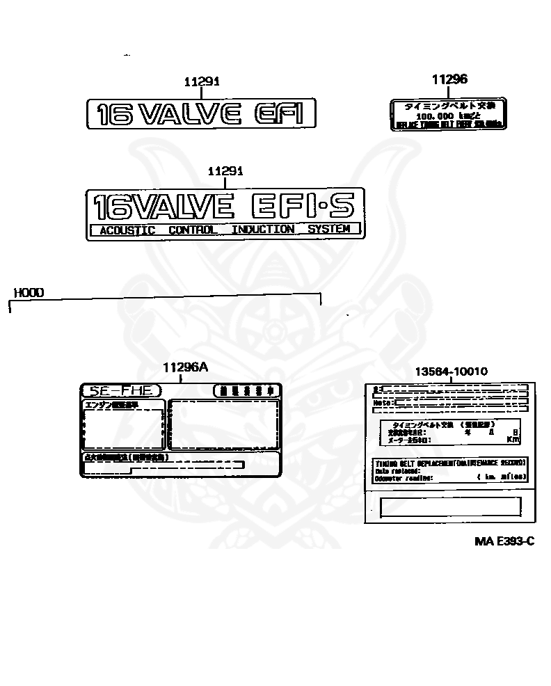 13564-10010 - Toyota - Label - Nengun Performance