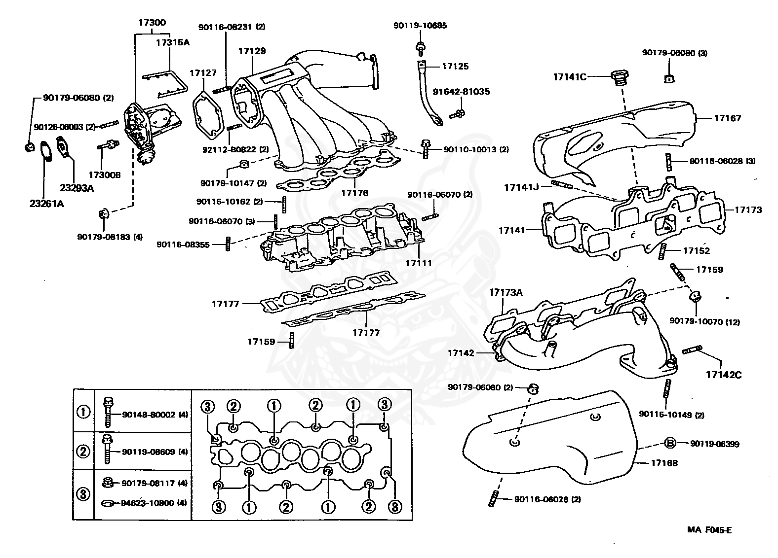 90179-10070 - Toyota - Nut, Exhaust Pipe Set Stud Bolt - Nengun Performance