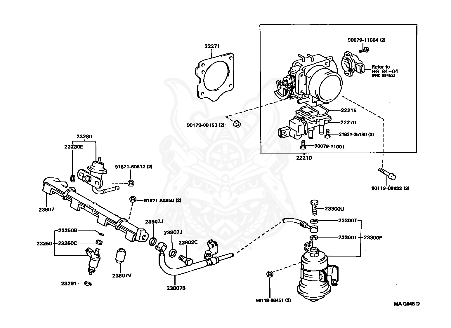 90401-12097 - Toyota - Bolt, Union (for Fuel Pipe Support) - Nengun ...