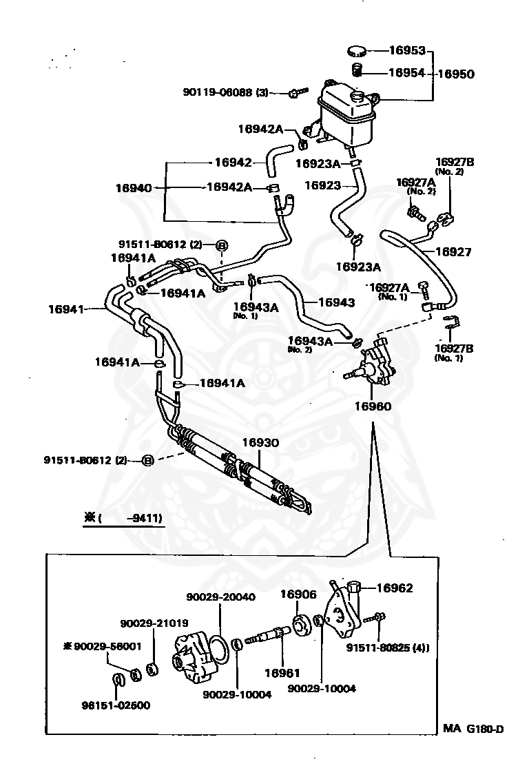 44327-30030 - Toyota - Gasket, Pressure Port, No.1 - Nengun Performance