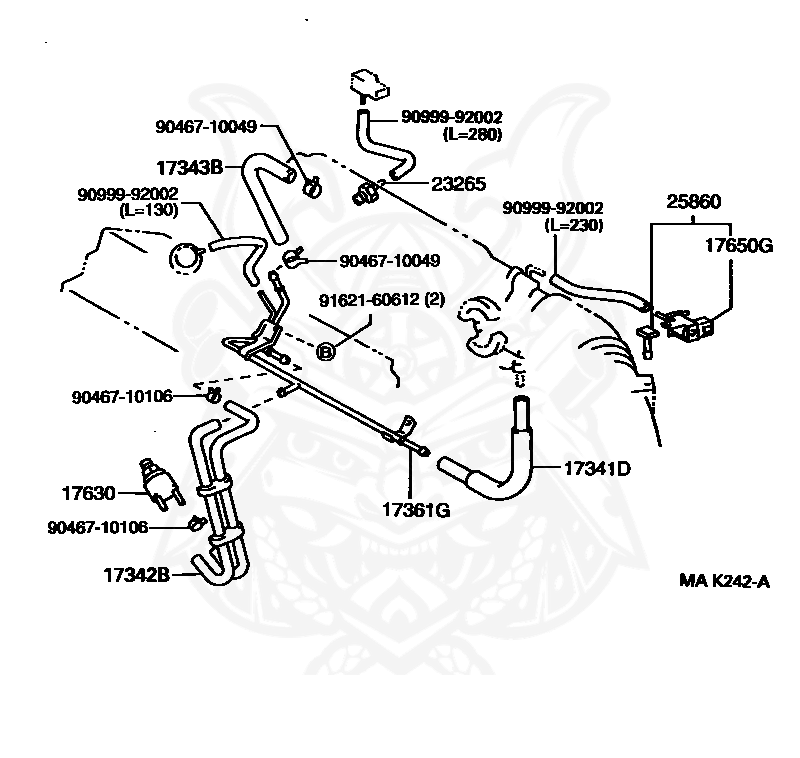 90999-92002 - Toyota - Hose - Nengun Performance