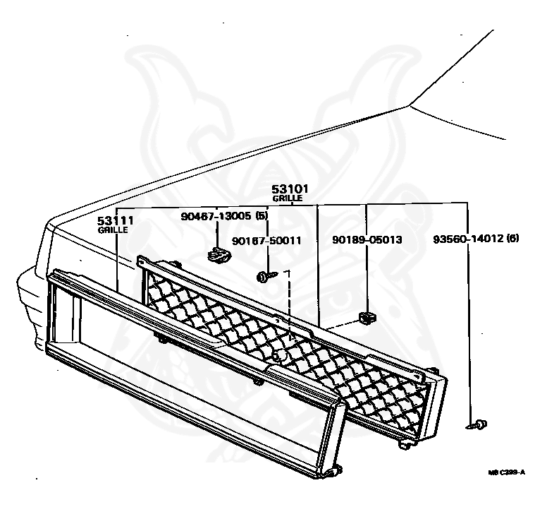 90189-05013 - Toyota - Clip - Nengun Performance