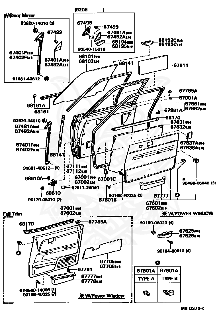 90541-09006 - Toyota - Cushion, Front Door Panel - Nengun Performance