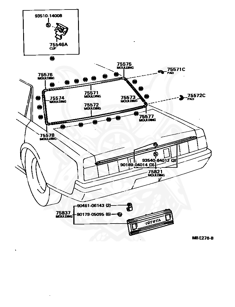 90189-04014 - Toyota - Clip - Nengun Performance