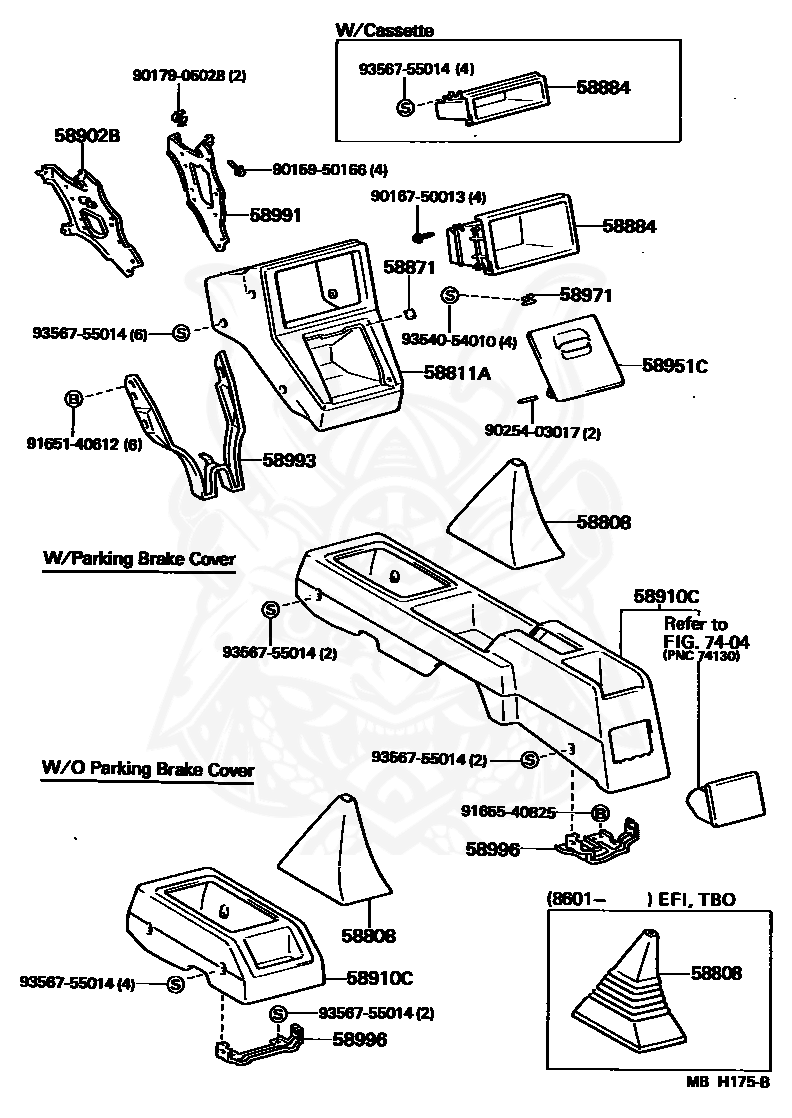 58811-10110-03 - Toyota - Box, Front Console - Nengun Performance