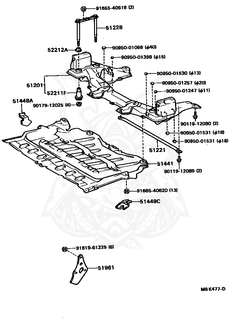 90179-12025 - Toyota - Nut - Nengun Performance