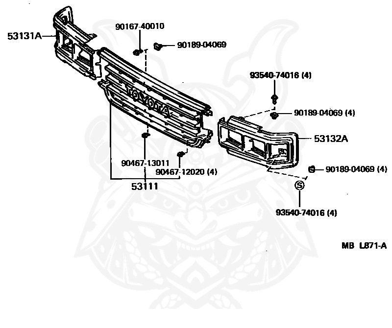 90467-12020 - Toyota - Clip - Nengun Performance