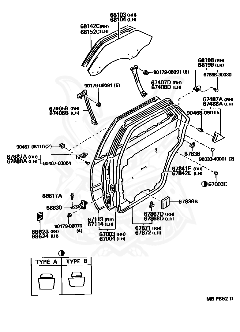 90541-09006 - Toyota - Cushion, Front Door Panel - Nengun Performance