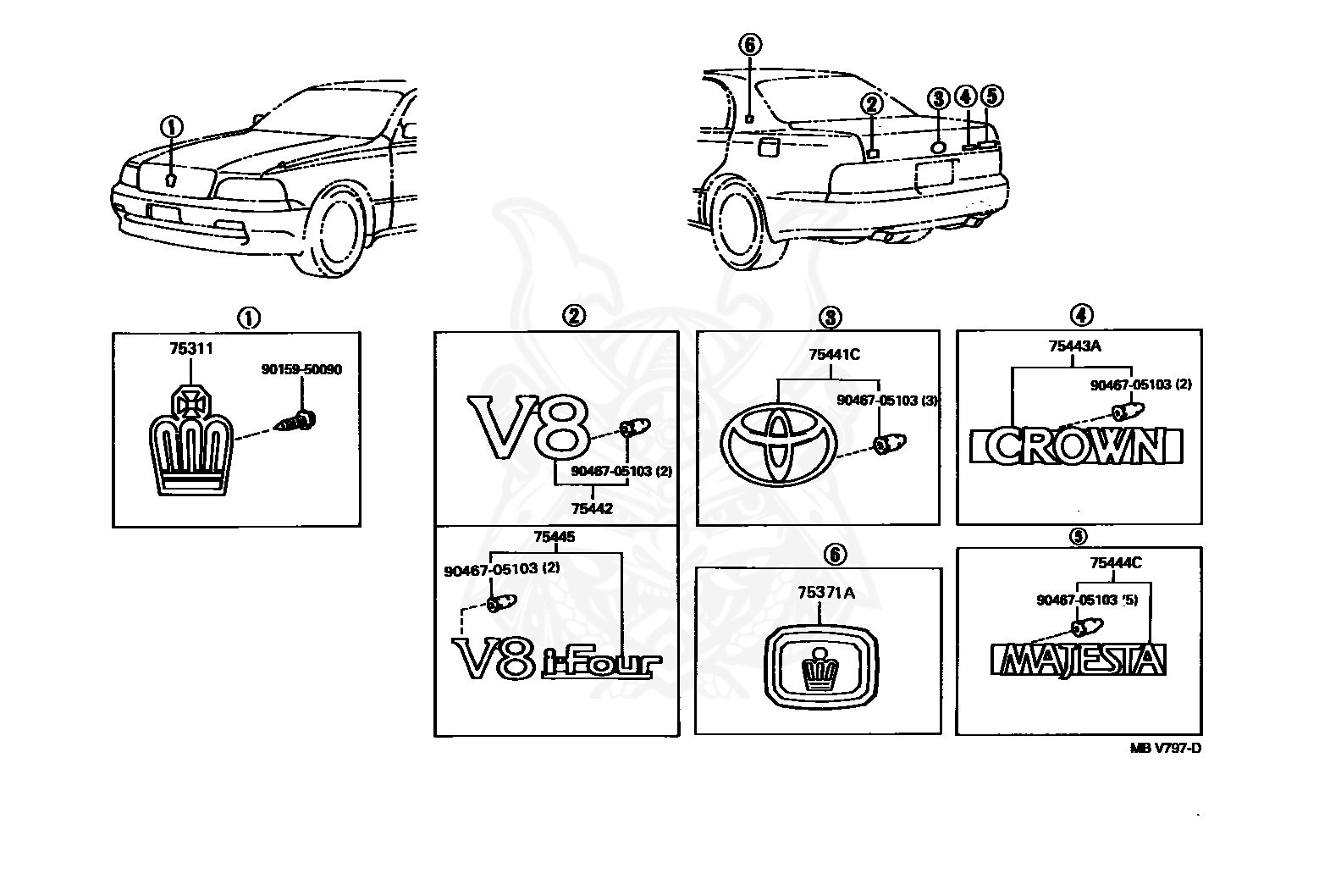 90467-05103 - Toyota - Clip - Nengun Performance