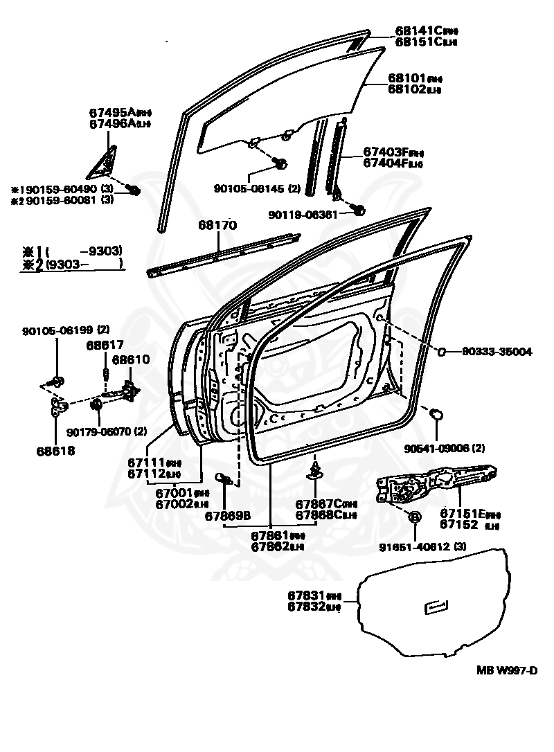 90541-09006 - Toyota - Cushion, Front Door Panel - Nengun Performance