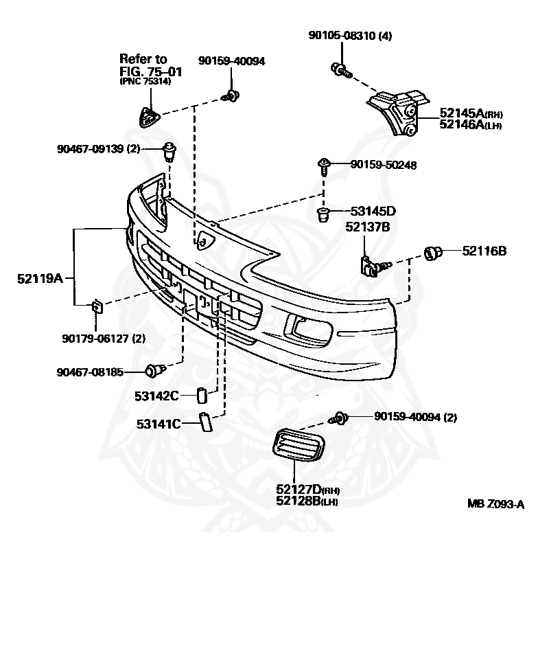 90467-08185 - Toyota - Clip - Nengun Performance
