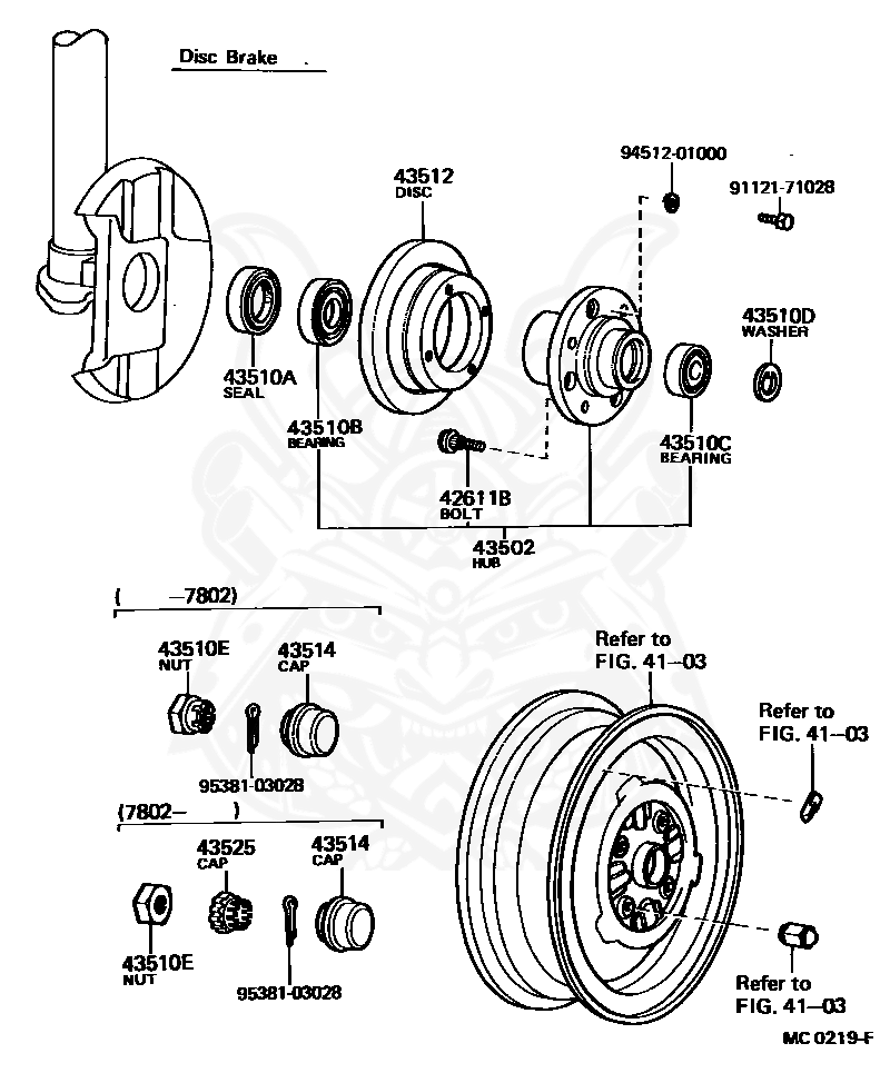 90368-17017 - Toyota - Bearing (for Rear Axle Shaft Outer) - Nengun ...
