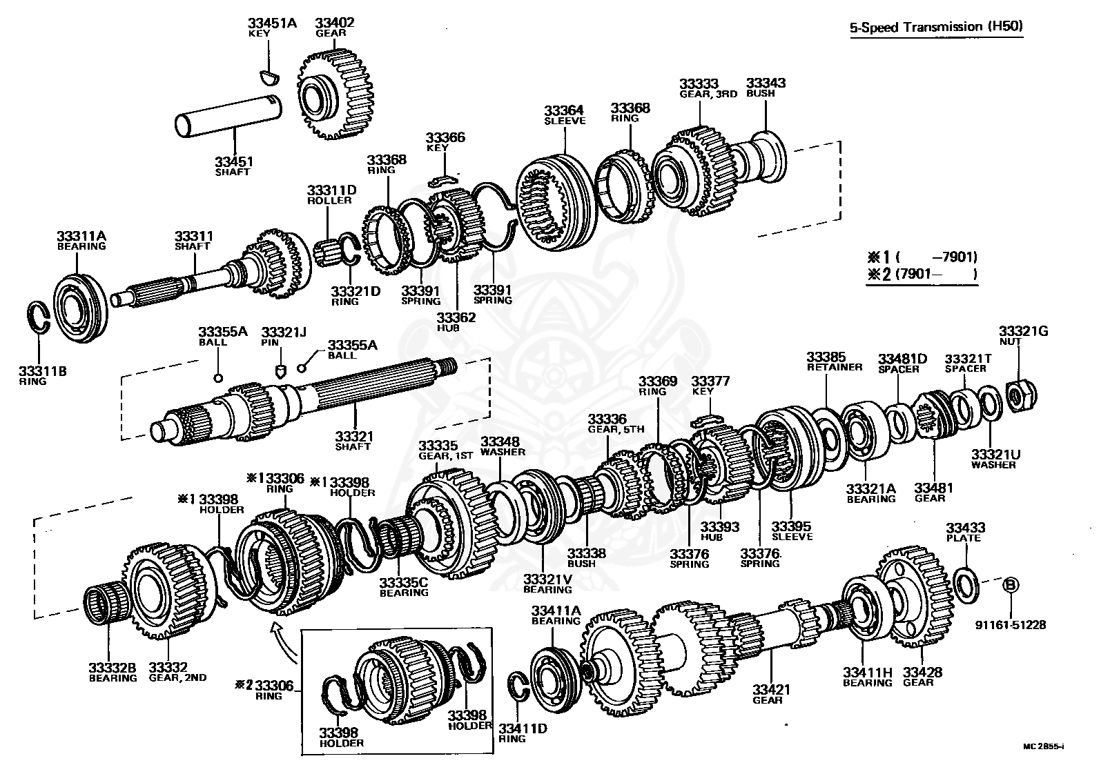33367-14010 - Toyota - Ring, Synchronizer, No.3 - Nengun Performance