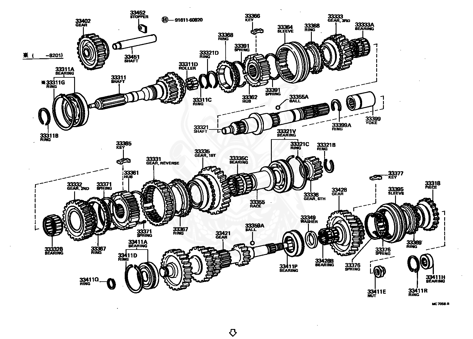 33367-14010 - Toyota - Ring, Synchronizer, No.3 - Nengun Performance