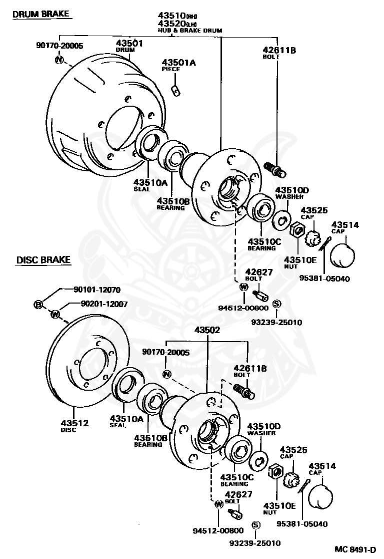 90942-02045 - Toyota - Bolt, Hub (for Front Axle Rh) - Nengun Performance