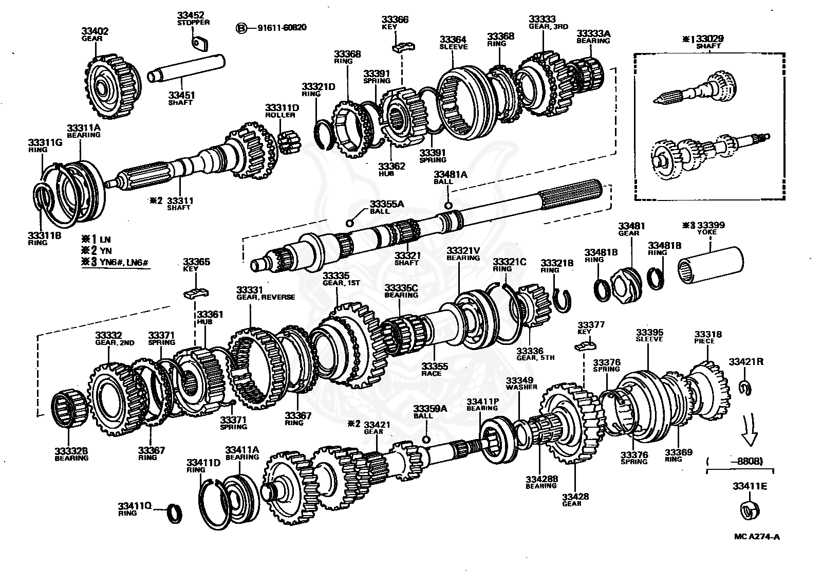 33367-14010 - Toyota - Ring, Synchronizer, No.3 - Nengun Performance