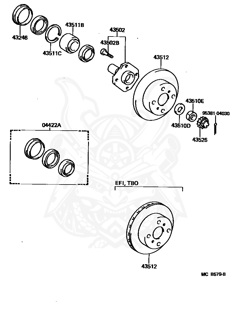 90942-02047 - Toyota - Bolt, Hub (for Rear Axle Lh) - Nengun Performance