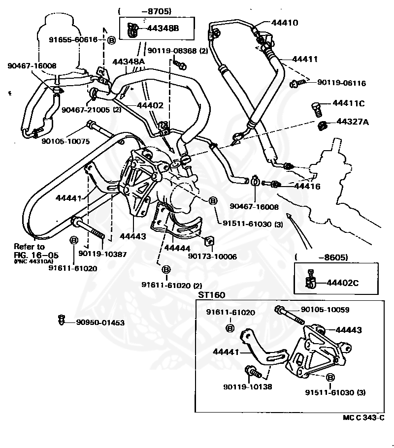 44327-12010 - Toyota - Gasket, Pressure Port, No.1 - Nengun Performance