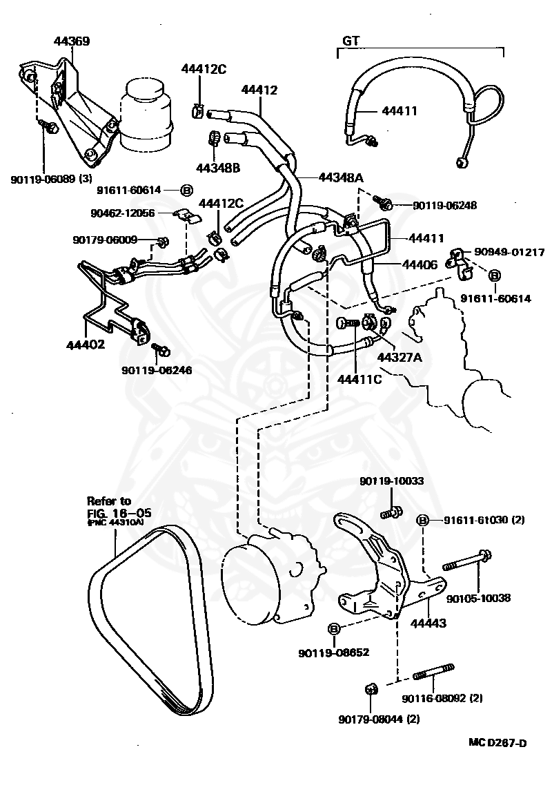 44327-12010 - Toyota - Gasket, Pressure Port, No.1 - Nengun Performance